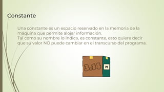 pseint instalacion y declaracion de Variables | PPTX