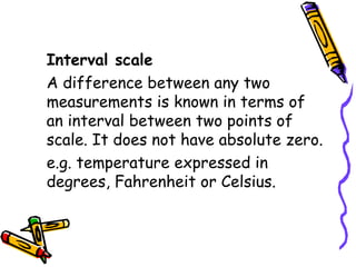 Variables scales of measure | PPT