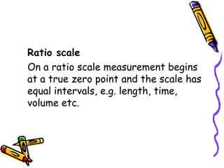 Variables scales of measure | PPT
