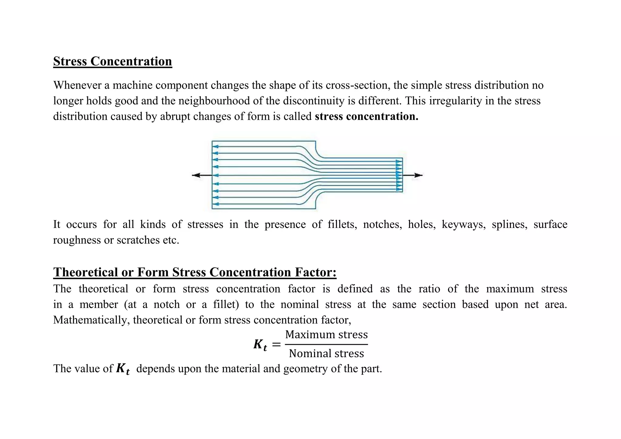 Variable stresses in machine parts | PDF