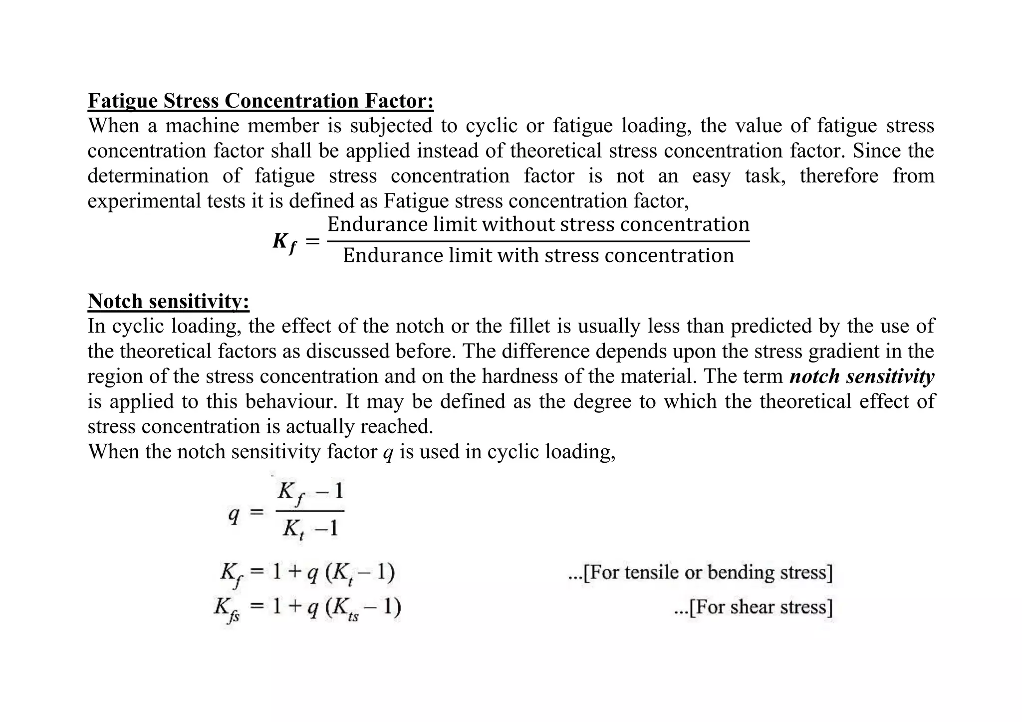 Variable stresses in machine parts | PDF