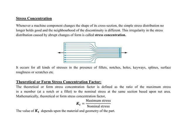 Variable stresses in machine parts | PDF