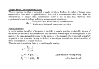 Variable stresses in machine parts | PDF