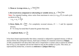 Variable stresses in machine parts | PDF