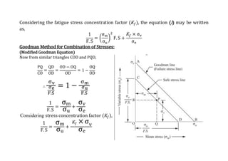 Variable stresses in machine parts | PDF