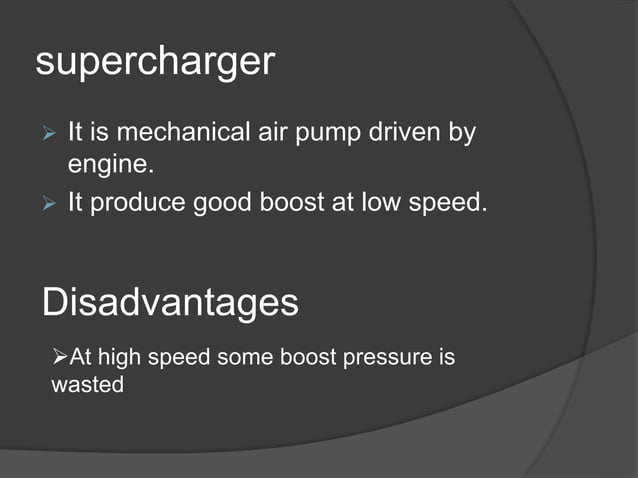 Variable supercharging using cvt | PPTX