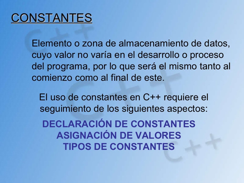 Variables Y Constantes En C