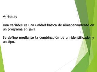 Variables y tipos de datos | PPTX
