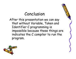 Variable, token, & identifier in c programming | PDF | Programming Languages | Computing