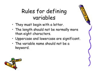 Variable, token, & identifier in c programming | PDF | Programming ...