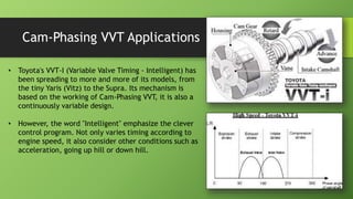 Variable valve timing in internal combustion engine | PPTX