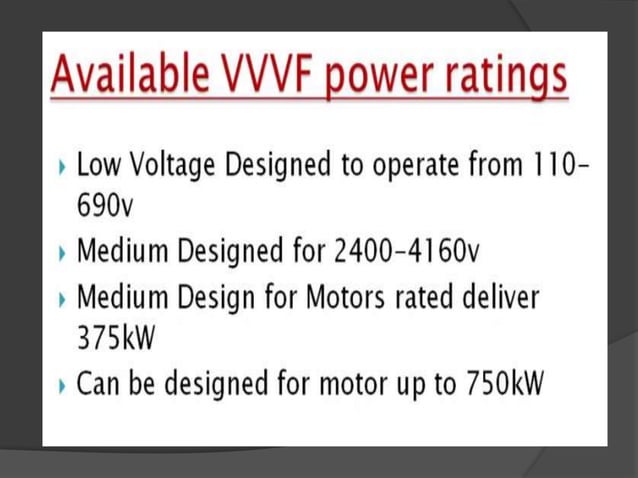 Variable voltage variable frequency drive | PPTX | Radio Control ...