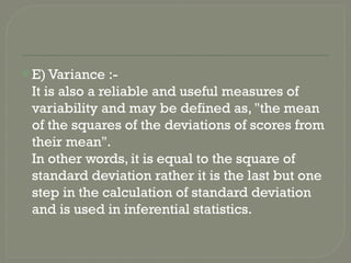 Meaning of Variability and its measures .pptx