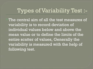 Meaning of Variability and its measures .pptx