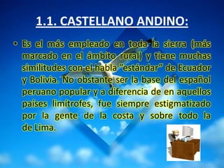 Variaciones del lenguaje, niveles del habla y 1 | PPT