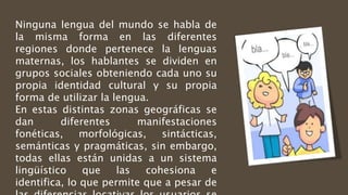 Variación linguistica | PPSX
