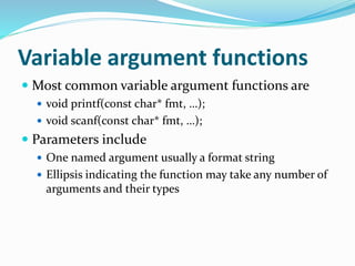 Variadic functions | PPTX