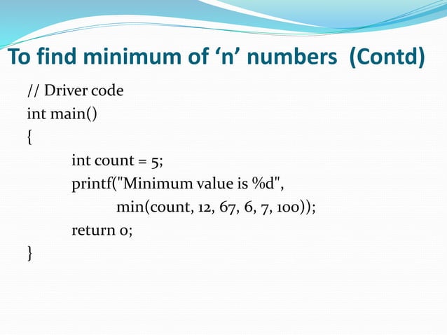 Variadic functions | PPTX