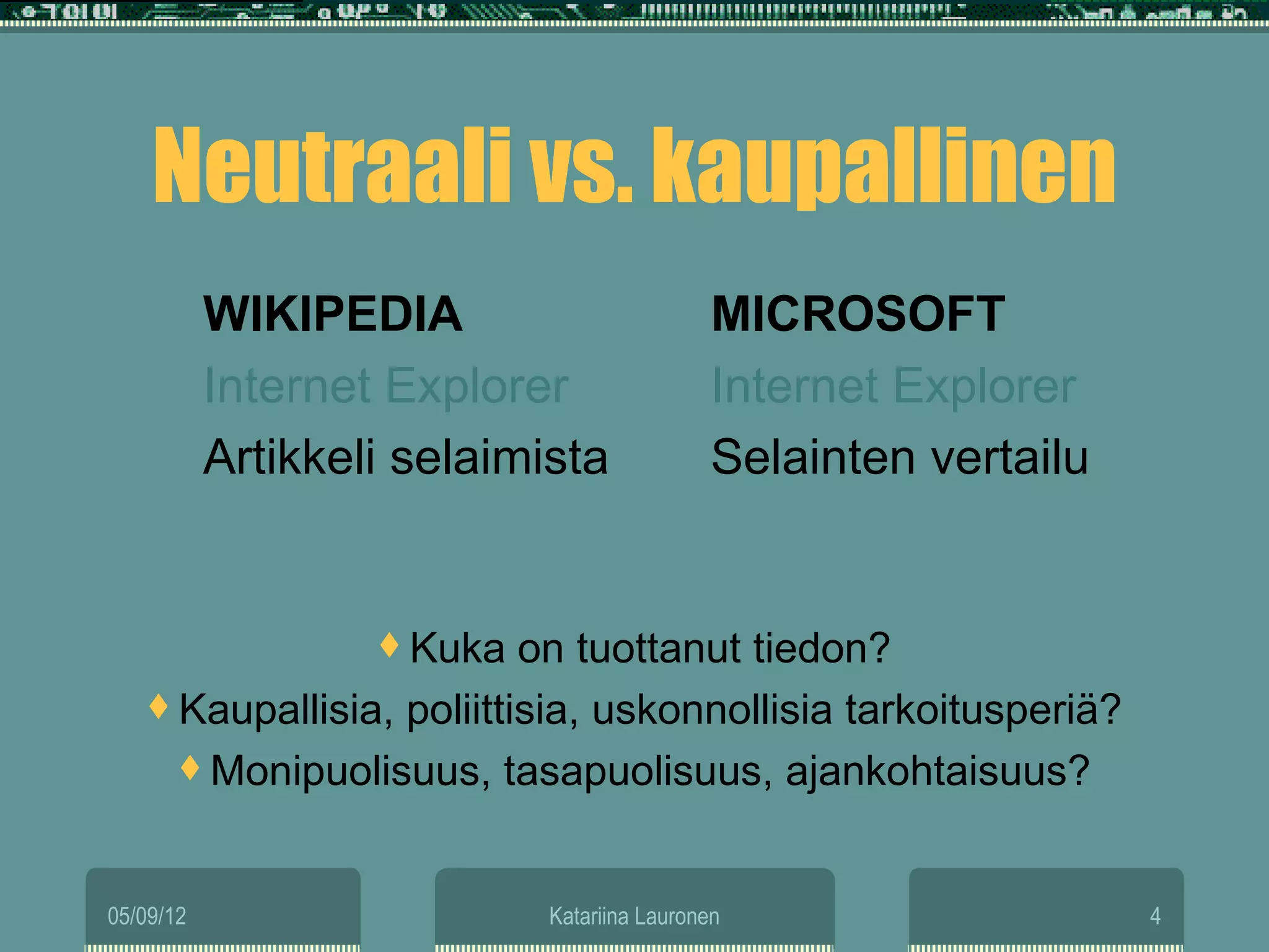 Varia - asennus- ja automaatiotekniikka | PPT