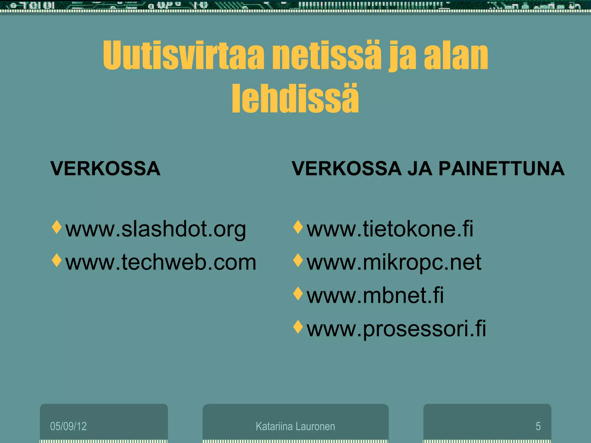 Varia - asennus- ja automaatiotekniikka | PPT