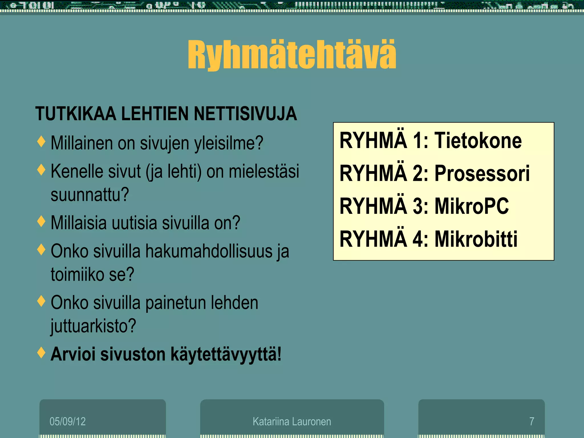 Varia - asennus- ja automaatiotekniikka | PPT