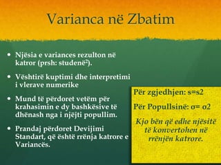 Varianca | PPT
