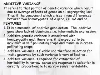 ASSESSMENT OF VARIABILITY AND GENETIC VARIANCE | PPTX