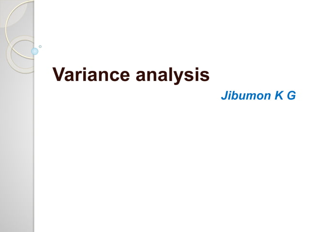 Variance Analysis | PPTX