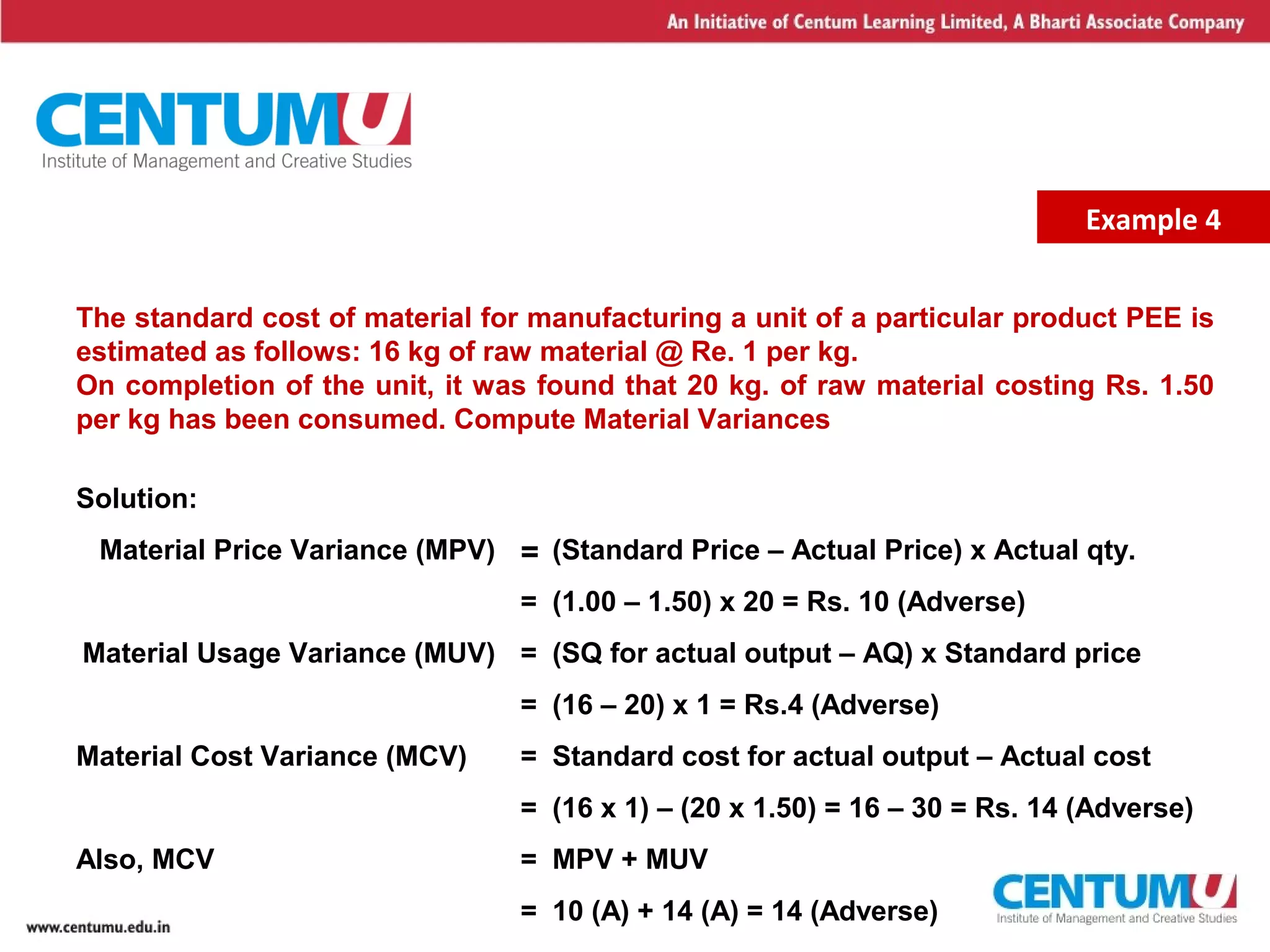 Variance Analysis | PPT