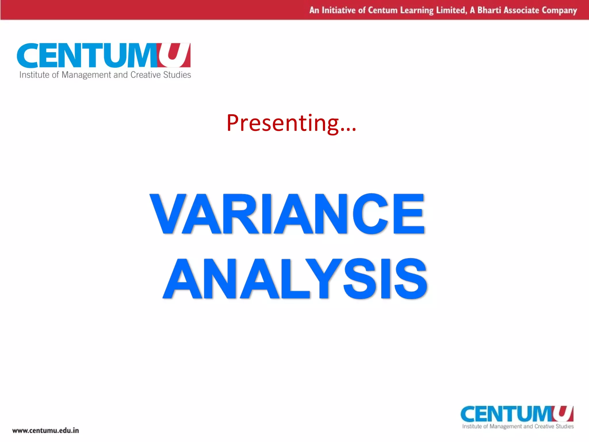 Variance Analysis | PPT