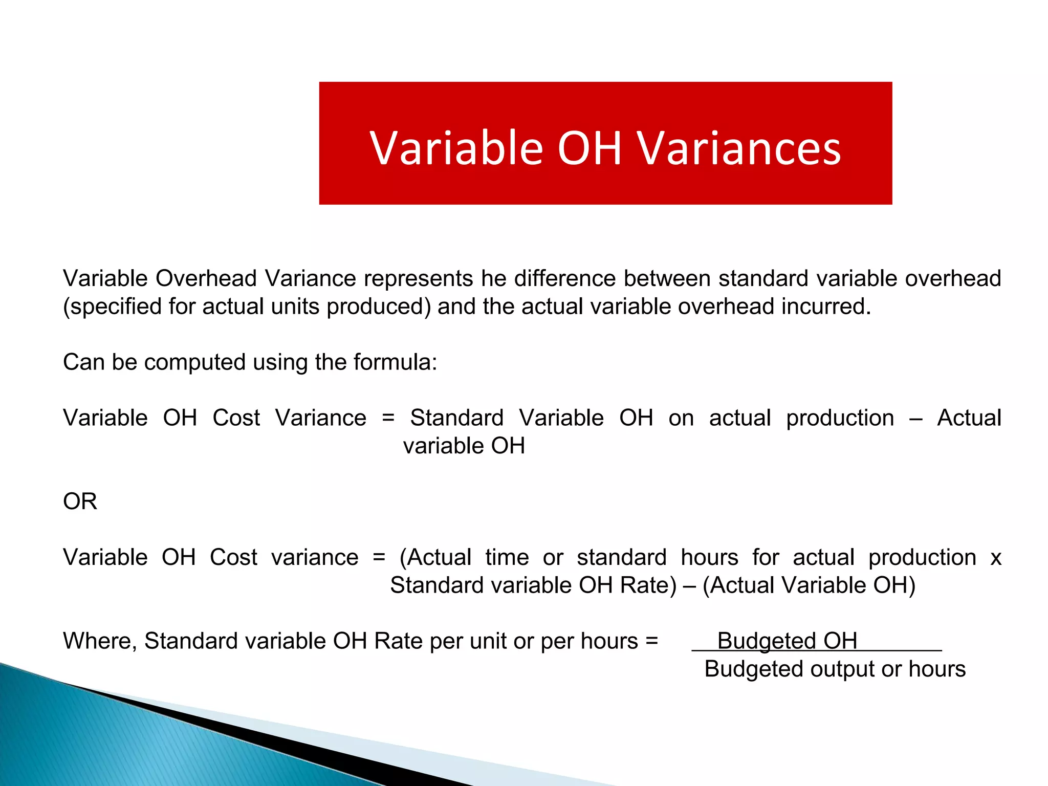 Variance analysis | PPT