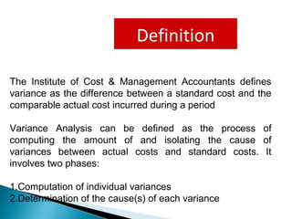 Variance analysis | PPT