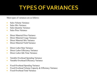 Variance analysis | PPTX