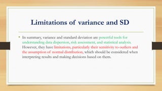 Variance And Standard Deviation in biostatistics pptx | PPT