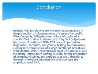 Variance between PCR and Cloning.pptx