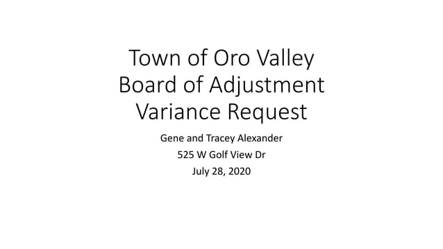 Variance documentation PP REVISED.pptx