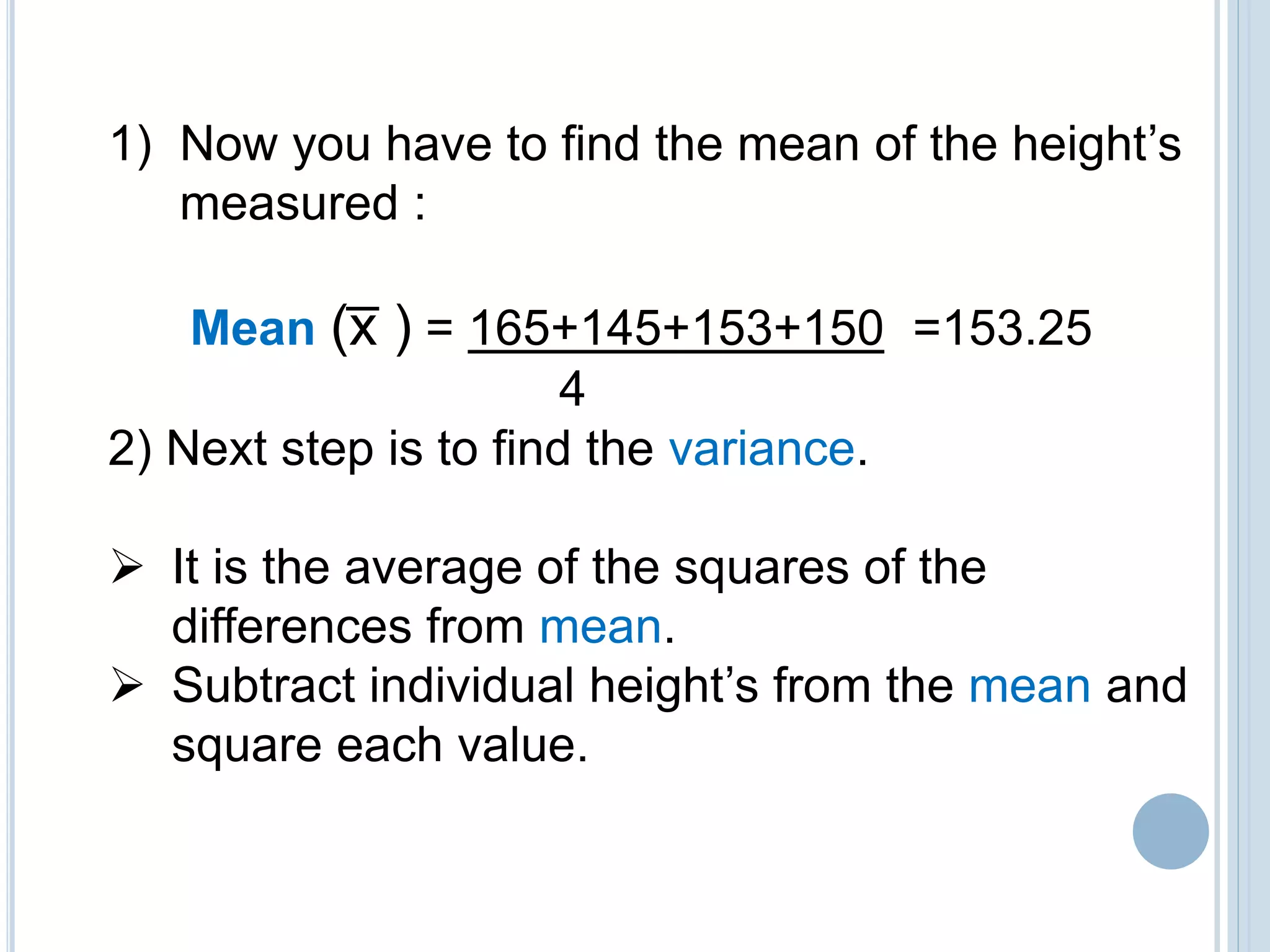 Variance And Standard Deviation Pptx