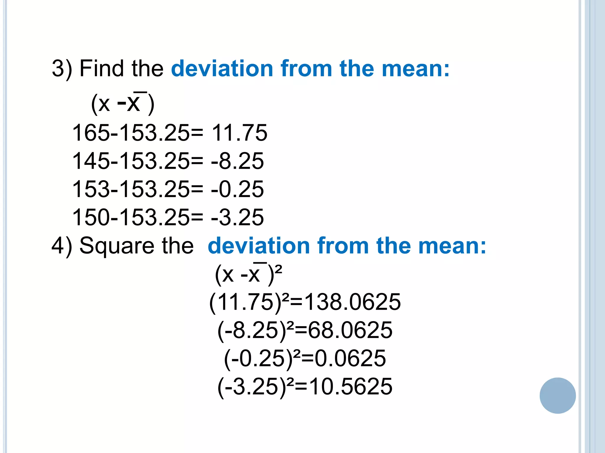 Variance & standard deviation | PPTX