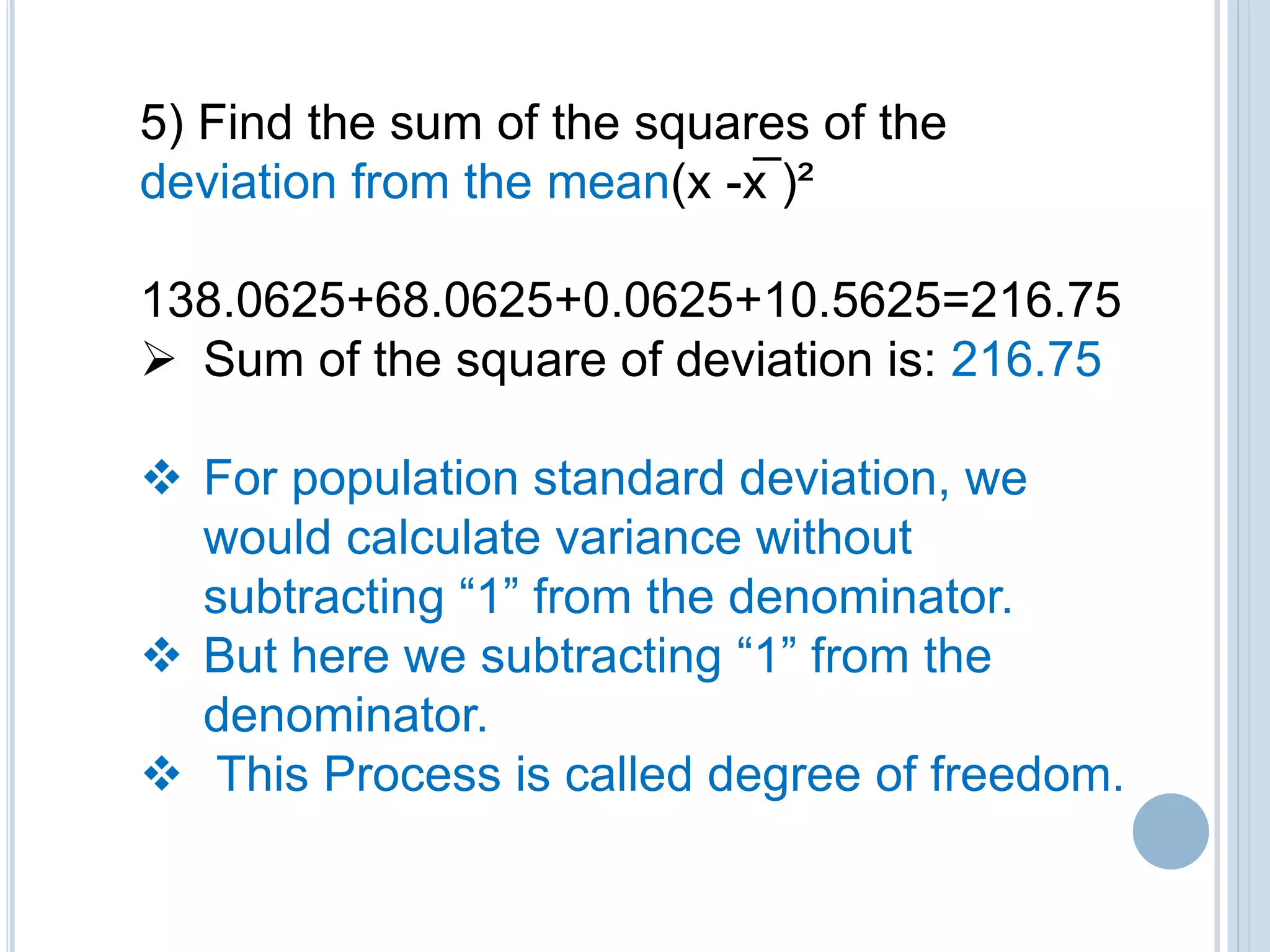 Variance & standard deviation | PPTX