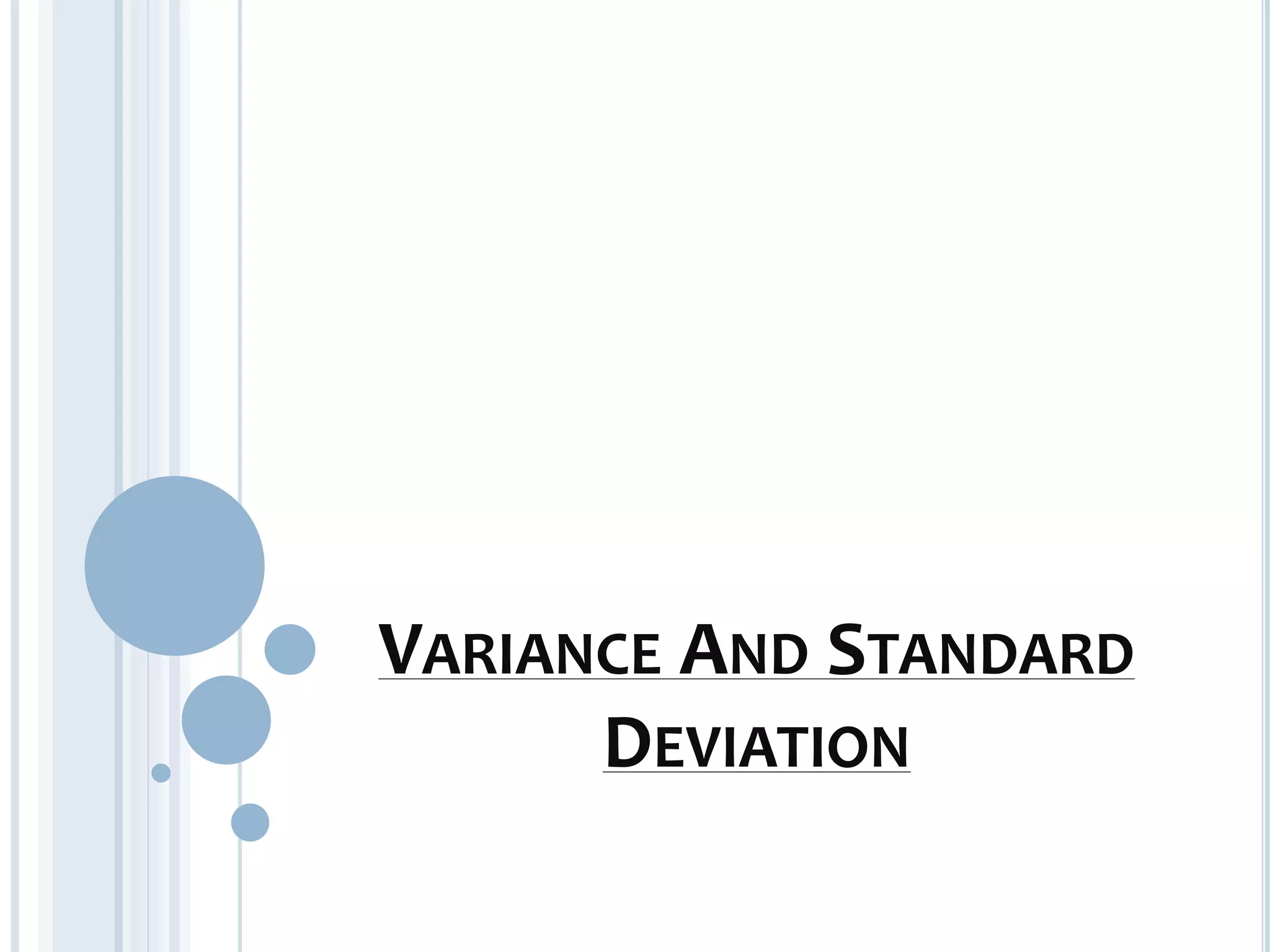 Variance & standard deviation | PPTX