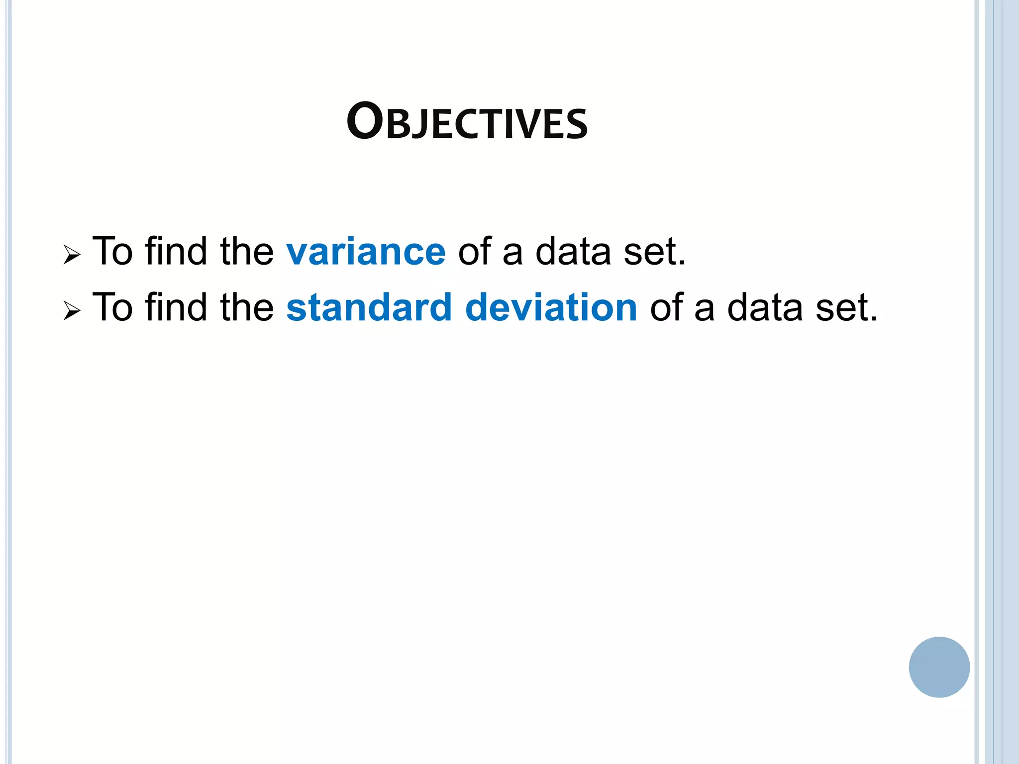 Variance & standard deviation | PPTX