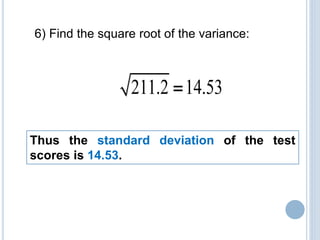 Variance & standard deviation | PPTX