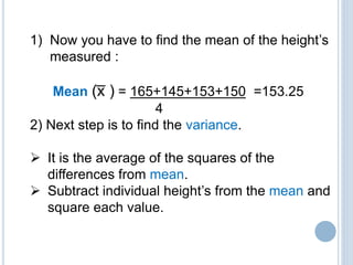 Variance & standard deviation | PPTX