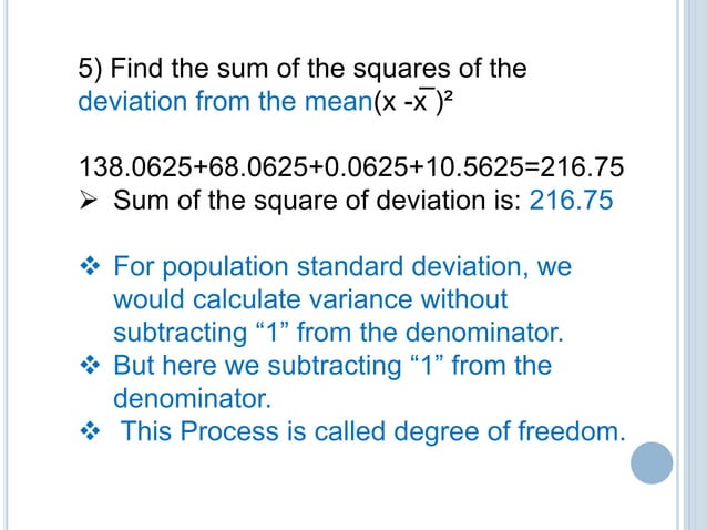 Variance & standard deviation | PPTX