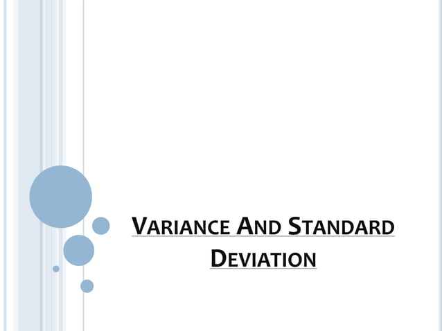 Variance & standard deviation | PPTX