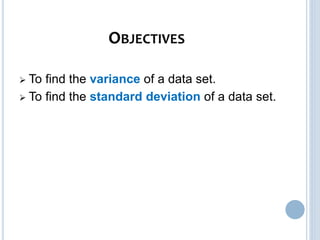 Variance & standard deviation | PPTX