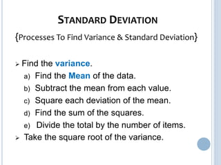 Variance & standard deviation | PPTX