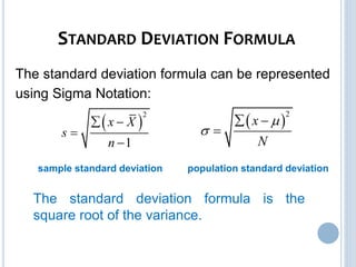 Variance & standard deviation | PPT | Free Download