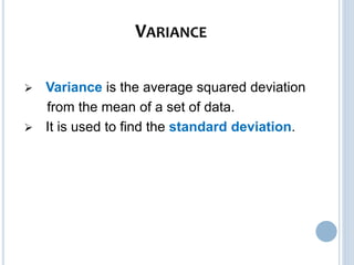 Variance & standard deviation | PPT