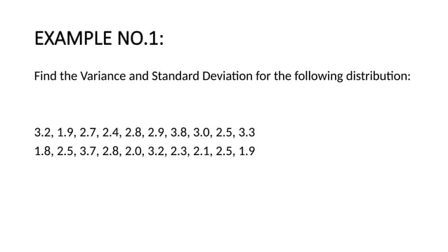 Variance And Standard Deviation Etc Pptx